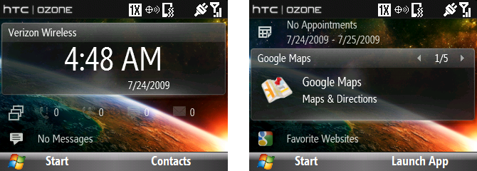 Custom HTC Ozone Sliding Panel Home Screen | XDA Forums